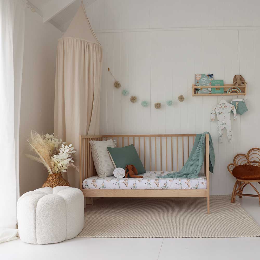 Duck Pond Organic Fitted Cot Sheet | Snuggle Hunny
