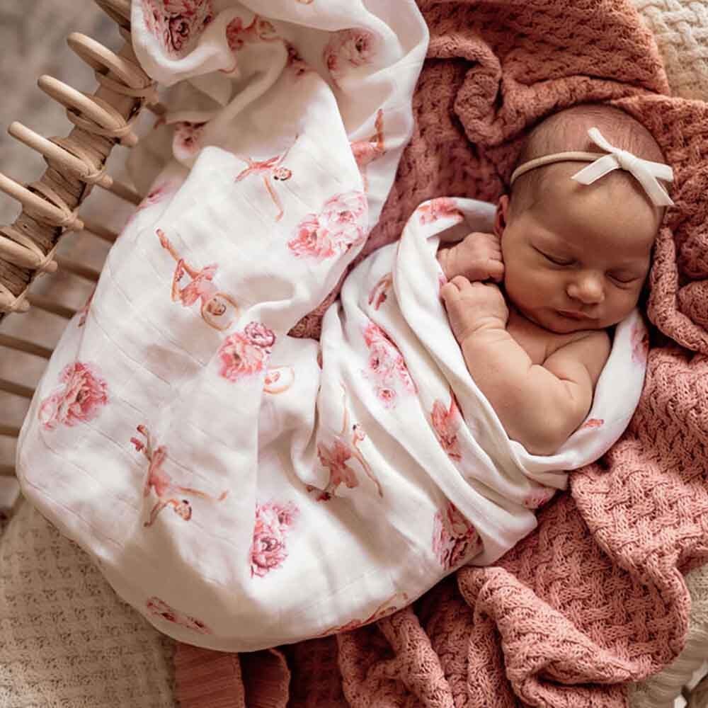 Ballerina Organic Muslin Wrap | Snuggle Hunny