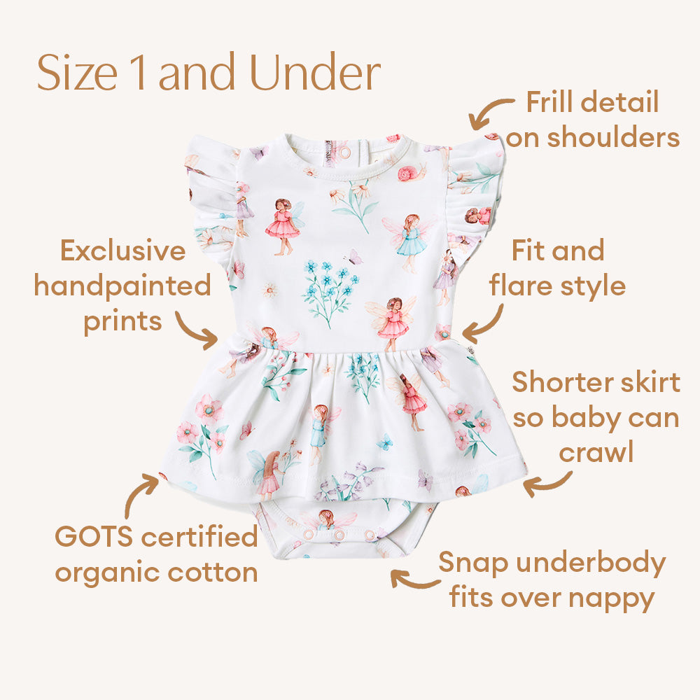 Fairy Garden Organic Baby & Toddler Dress | Snuggle Hunny