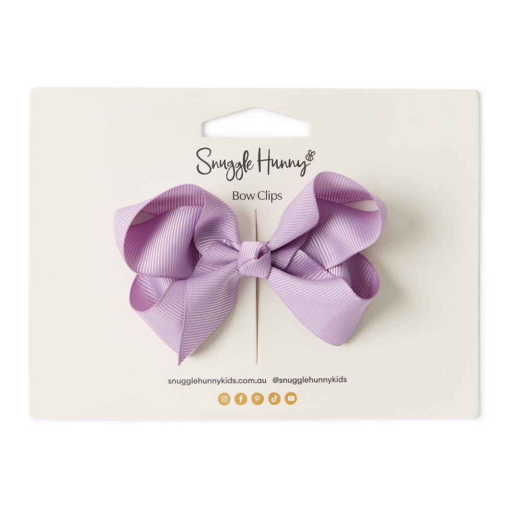 Lilac Bow Hair Clip | Snuggle Hunny