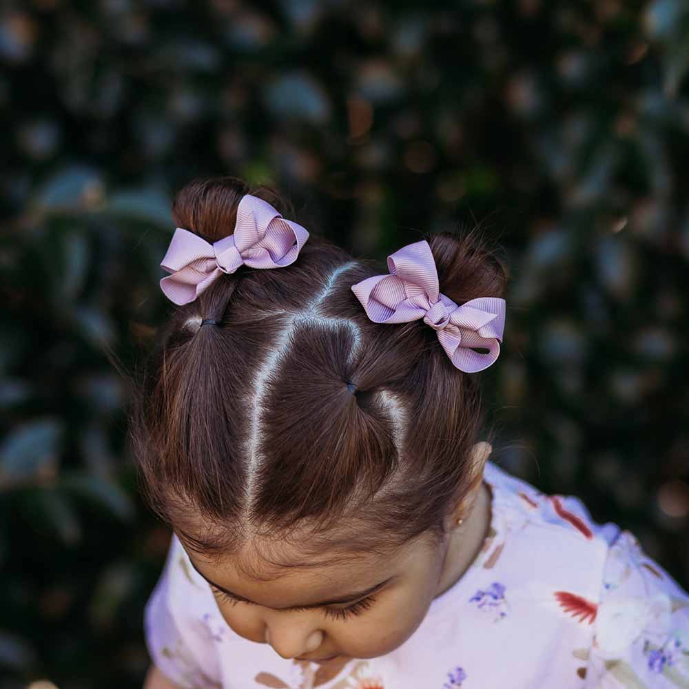 Lilac Piggy Tail Hair Clips - Pair | Snuggle Hunny