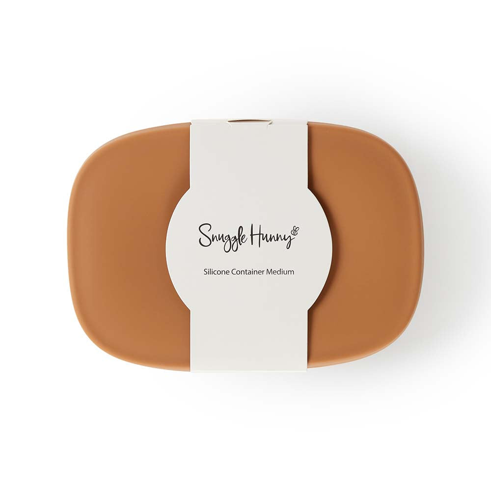 Silicone Medium Lunch Box Chestnut | Snuggle Hunny