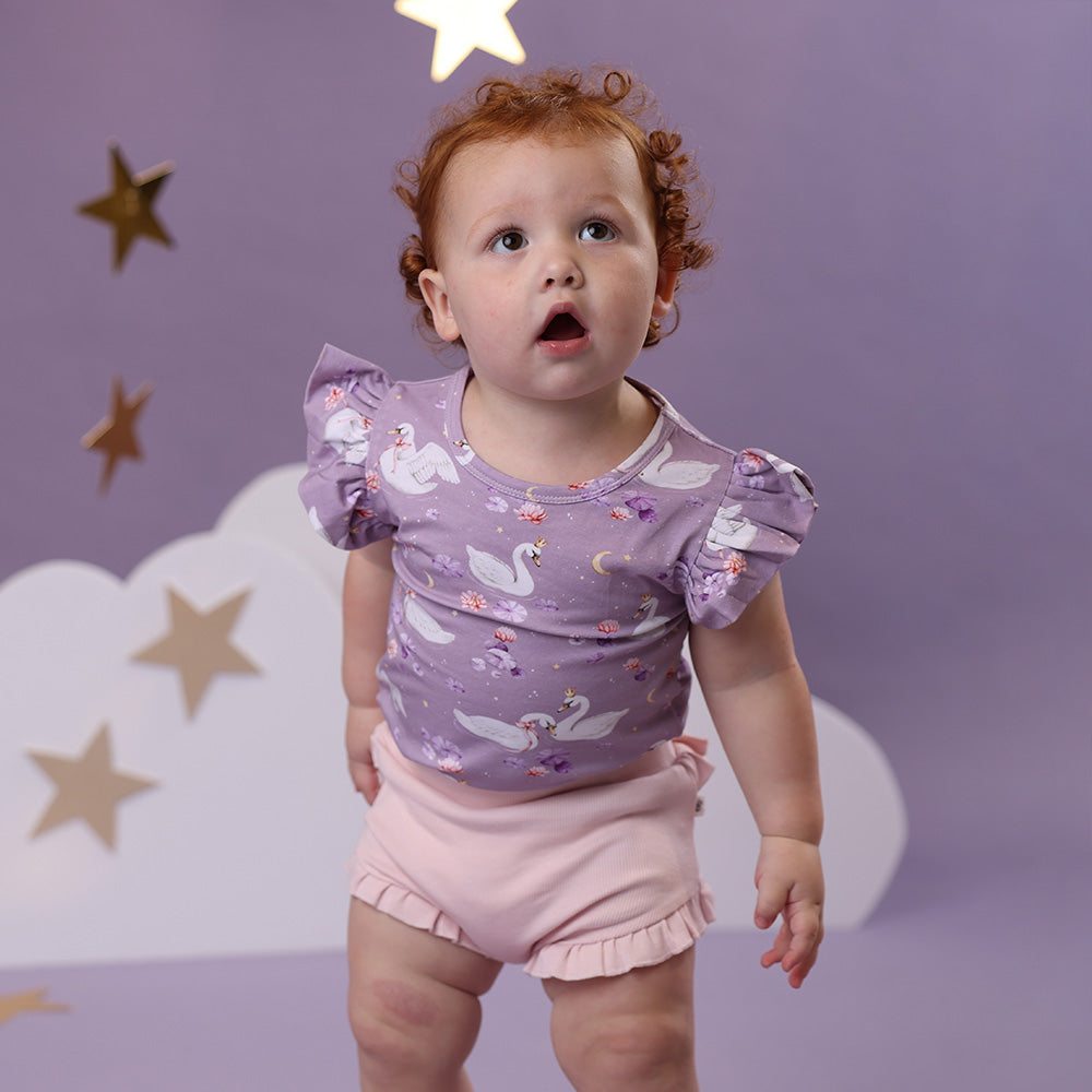 Swan Lake Organic Baby T-Shirt | Snuggle Hunny