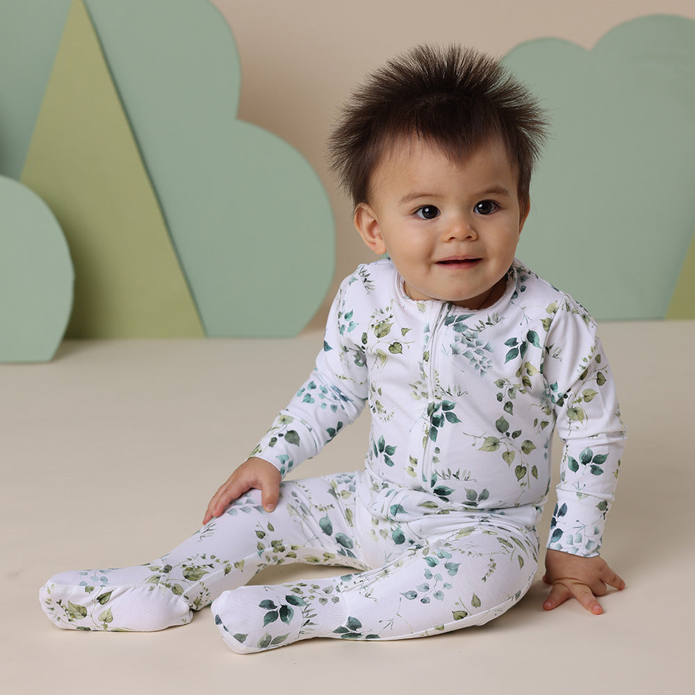 Eden Organic Baby Snuggle Sleepsuit Footie | Snuggle Hunny